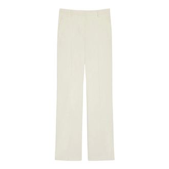 Pennyblack Femme, Pantalons, Blanc, Taille: 38 FR Pantalon en velours c&ocirc;tel&eacute;