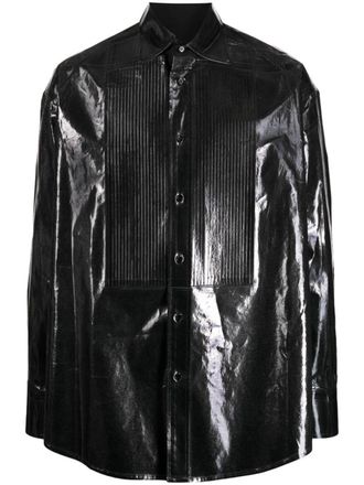 Maison Margiela chemise &agrave; design dempi&egrave;cements - Noir