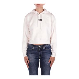 The North Face Femme, Sweatshirts et sweats &agrave; capuche, Blanc, Taille: 36 FR Sweats &agrave; Capuche Blancs Logo Devant