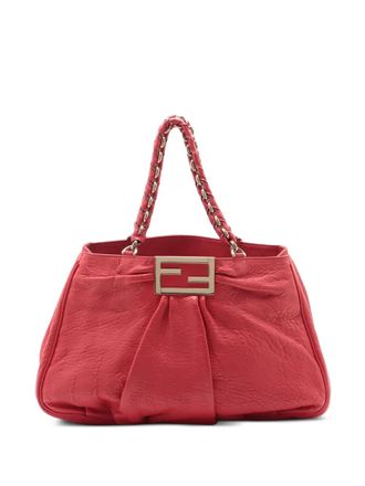Fendi sac cabas Mira en cuir - Rouge