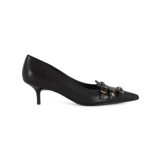 Pinko Decollett&egrave; in pelle con borchie - - Shoes - Damen - Schwarzk - 36 EU