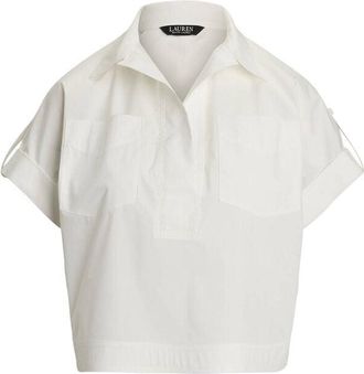 Lauren Ralph Lauren Damen Bluse aus Baumwollmischung