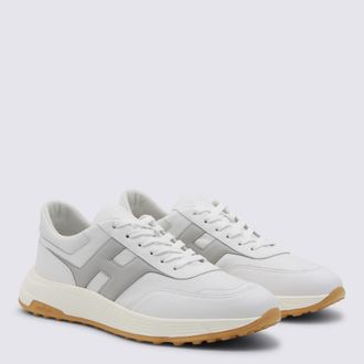Hogan Mens Sneakers Bianco-Grigio _cover Tex-Le Sole El Tex/le