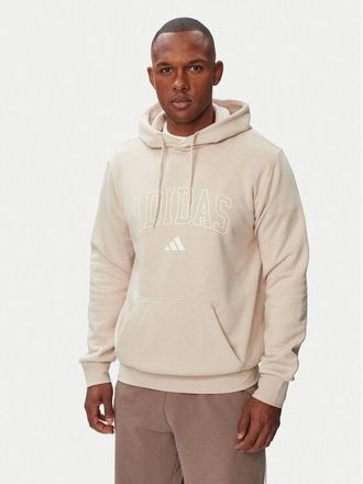 adidas Sweatshirt Collegiate Script Graphic Hoodie KC7185 Beige Regular Fit