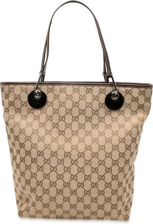 Gucci 2000-2015 GG Canvas Eclipse tote bag - Braun