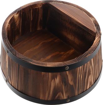 BESPORTBLE Rustikales Wand weinregal aus Whiskeyfass Platzsparendes Wandmontage Liquor Shelf für Whiskey Weinflaschen Vielseitiges Display Regal für Wohnkultur u