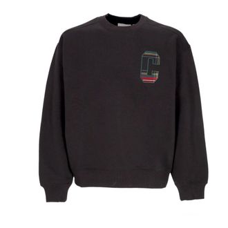 Carhartt Work in Progress Schwarzer Crewneck-Pullover Soft Fit - - Sweatshirts & Hoodies - Herren - Schwarzk - XL