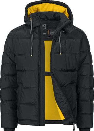 Indicode Herren INCoolios Winterjacke mit Kapuze und Fleecefutter | Herrenjacke Steppjacke f&uuml;r M&auml;nner Black, XL