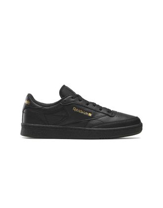 Reebok Club C 85 baskets noires et dor&eacute;es