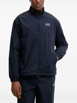 Emporio Armani surv&ecirc;tement &agrave; d&eacute;tail de logo - Bleu