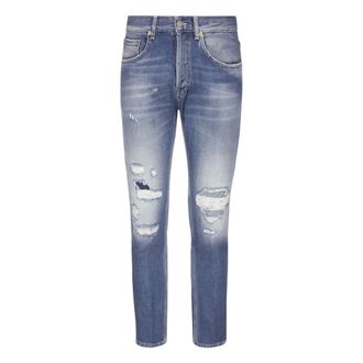 Dondup Femme, Jeans, Bleu, Taille: 34 FR Dian Five-Pocket Carrot Fit Jeans