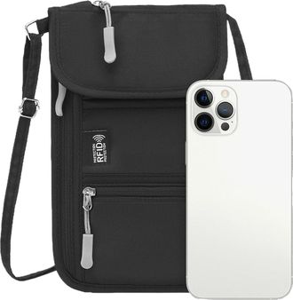 Generic Reisepass Tasche - Reise Reisepass Halter - Anti-Diebstahl-Kartenhalter Handy Dokumente Aufbewahrung Tasche Fitness Business Wandern Camping T&auml;glichen