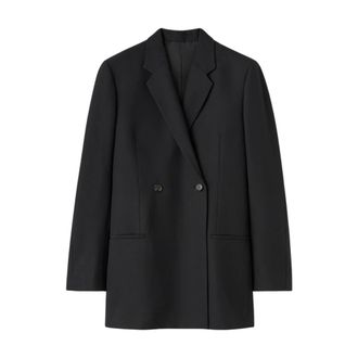 Toteme Femme, Vestes, Noir, Taille: 42 FR Oversized Double-Breasted Blazer