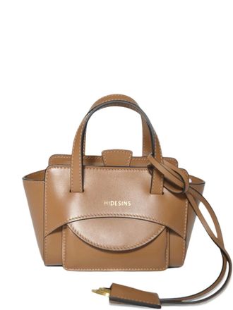 Hidesins mini sac Flap XS en cuir - Marron