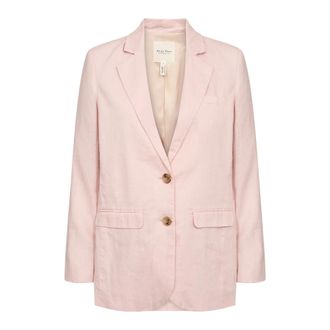 Part Two Femme, Vestes, Rose, Taille: 42 FR Veste en lin Lotus à col en V