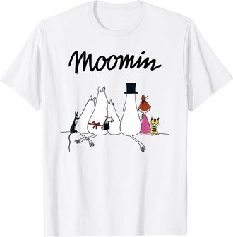 Moomin Mumin-Familie sitzend T-Shirt