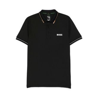 HUGO BOSS Homme, Tops, Noir, Taille: 3XL Pull Noir avec Boutons et Logo