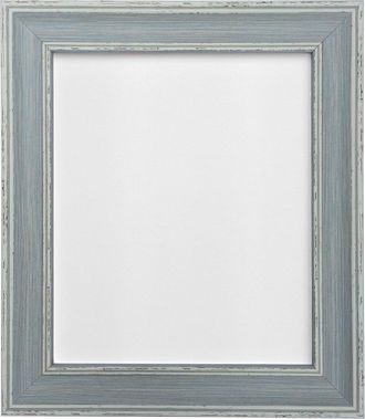 Frames by Post Scandi Vintage-Bilderrahmen, abgenutzter Stil, blau, plastik, blau, 20,3 x 15,2 cm