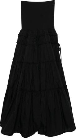 System Drawstring Midi Skirt