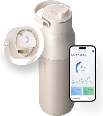 LARQ Bouteille PureVis 2 680ml - Bouteille deau auto-nettoyante avec purificateur UV, acier inoxydable isol&eacute;, application de suivi, r&eacute;utilisable, Garantie 