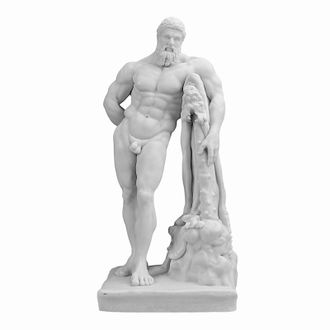 Generic Farnese Hercules Heracles Griechische Gussmarmor-Skulptur Statue Museum Kopie 33 cm