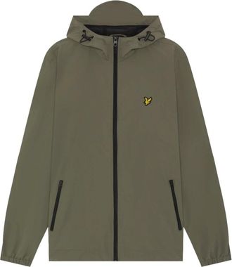 Lyle & Scott Veste &agrave; capuche zipp&eacute;e contrast&eacute;e - Homme - Sport - Vert - Taille: M