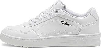 Puma Puma Women Court Classy Sneakers, White Silver Metallic, 38.5 EU