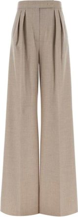 Max Mara Wide Pantalons - Femme - Pantalons - Beige - Taille: 34 FR