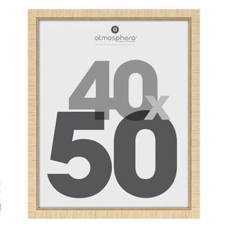 Atmosphera Atmosphera - Cadre photo th&eacute;a beige 40x50cm