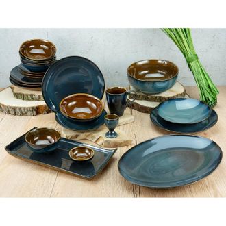 home24 Kombiservice 16-tlg. 27 x 33 x 36cm Multicolor