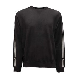 Armani Pullover mit Streifen-Detail - - Knitwear - Herren - Schwarzk - 3XL