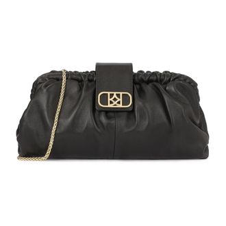Kazar Schwarze Clutch-Handtasche f&uuml;r Besucher mit auff&auml;lligem Logo - - Bags - Damen - Schwarzk - ONE SIZE