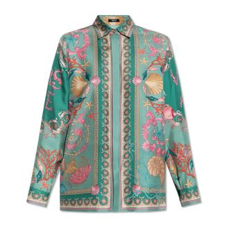 Versace Damen, Blusen & Hemden, Grün, 2XSGröße