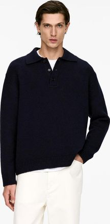 Arket Polopullover Aus Wolle -Blau