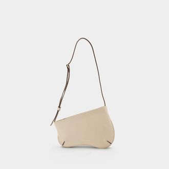 Manu Atelier Mini Curve Hobo Bag - Manu Atelier - Elfenbein - Leder