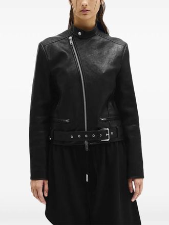 Ann Demeulemeester Ikra Bikerjacke - Schwarz