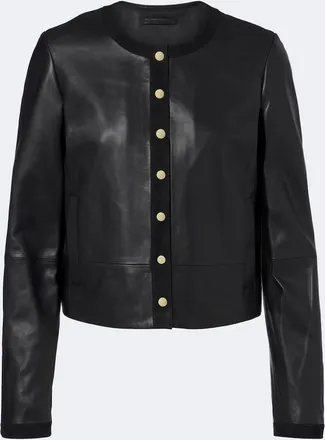 Vince Jacke aus Leder mit Veloursleder