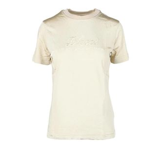 Diesel Casual Viskose Baumwolle T-shirt - - Tops - Damen - Beige - XS