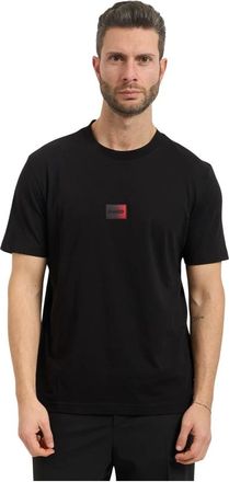 HUGO BOSS Homme, Tops, Noir, Taille: S T-shirt &agrave; logo d&eacute;grad&eacute;