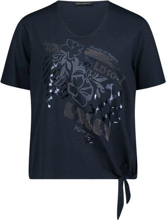 Betty Barclay Kurzarmshirt Damen mit Schleifenknoten (1-tlg)