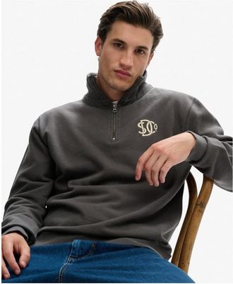 Superdry Sweat &agrave; demi-zip Athletic SD Co