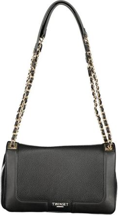 Twinset Umh&auml;ngetasche aus Leder - - Bags - Damen - Schwarzk - ONE SIZE
