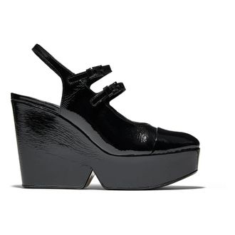 Robert Clergerie Sandaletten mit offenem Zehenbereich und Keilabsatz - - Shoes - Damen - Schwarzk - 37 EU