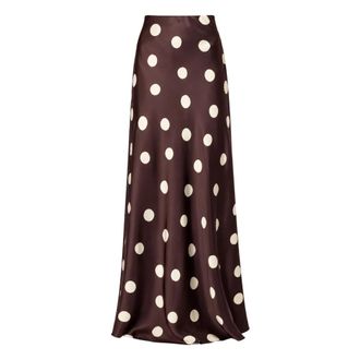 Liviana Conti Langer Satinrock - - Skirts - Damen - Braun - L