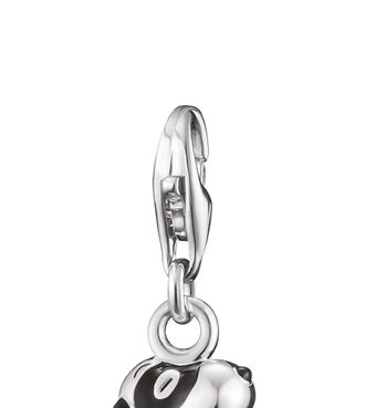Thomas Sabo Peanuts charm Snoopy super-h&eacute;ros original en argent, argent, noir, jaune-Argent&eacute;