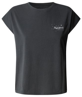 Pepe Jeans London Damen Lorena T-Shirt, Schwarz (Black), M