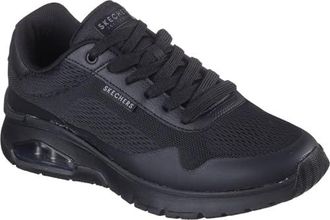 Skechers Baskets Uno Flex-Spring on Air pour homme, noir/noir, 42.5 EU