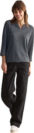 Cecil Damen Gestreiftes Strukturshirt