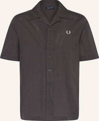 Fred Perry Resorthemd Comfort Fit Aus Piqué grau