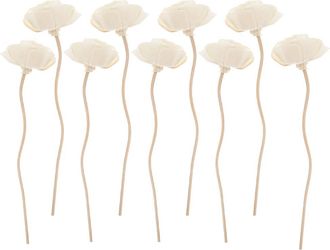 Holibanna 9 Stücke Rattanstäbchen Rattan Duftstäbchen Raumduft Stäbchen Diffuser Sticks mit Blumen Holz Diffusor Stöcke Weihnachten Wohnzimmer Badezimmer Deko T